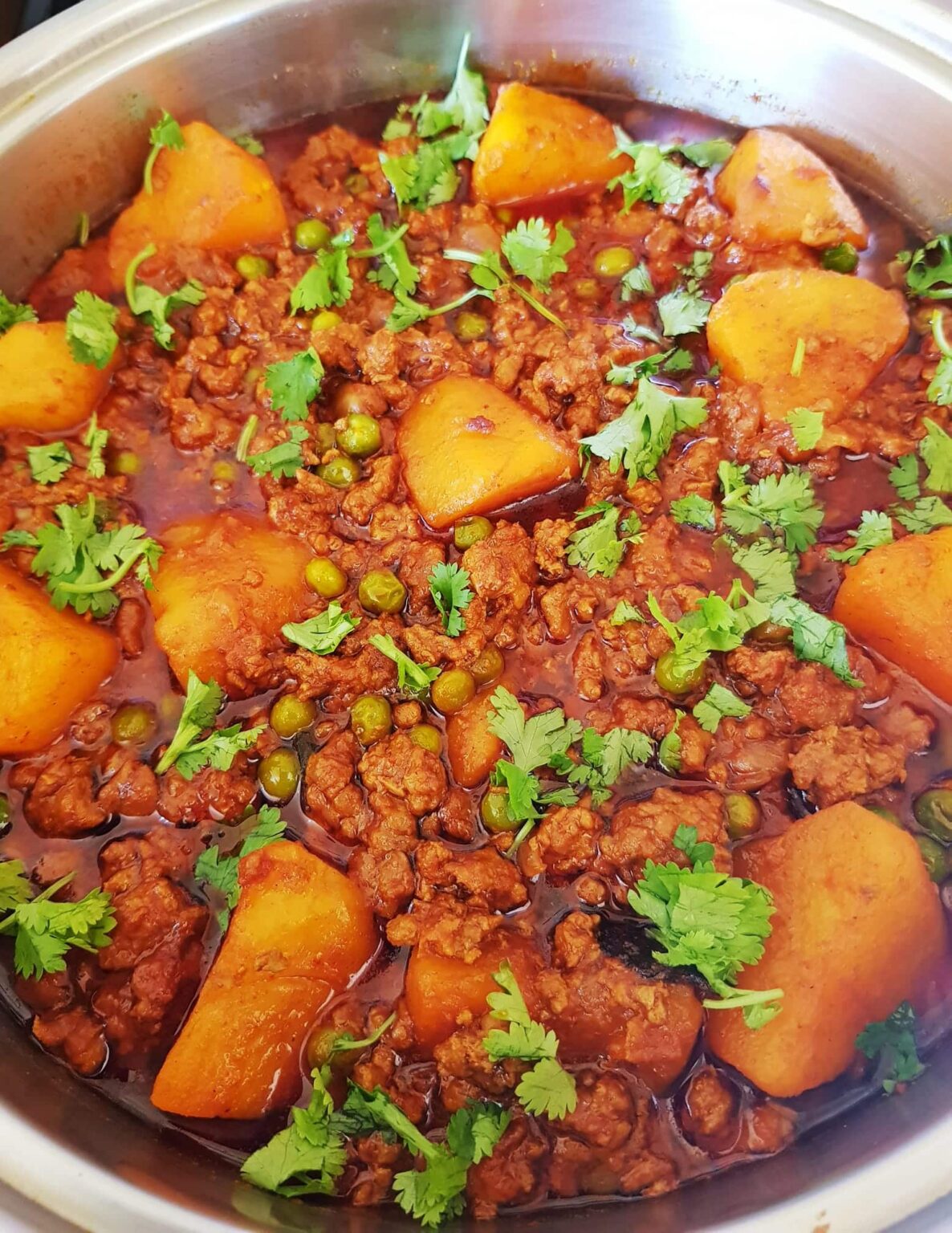 Mutton Mince Curry with Peas & Potatoes - Durban Curry Recipes